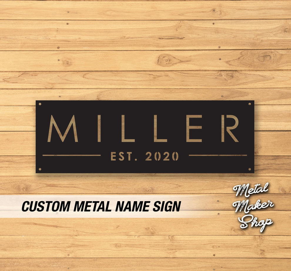 Metal Signs Personalized, Custom Metal Sign, Metal Name Sign, Metal Si ...